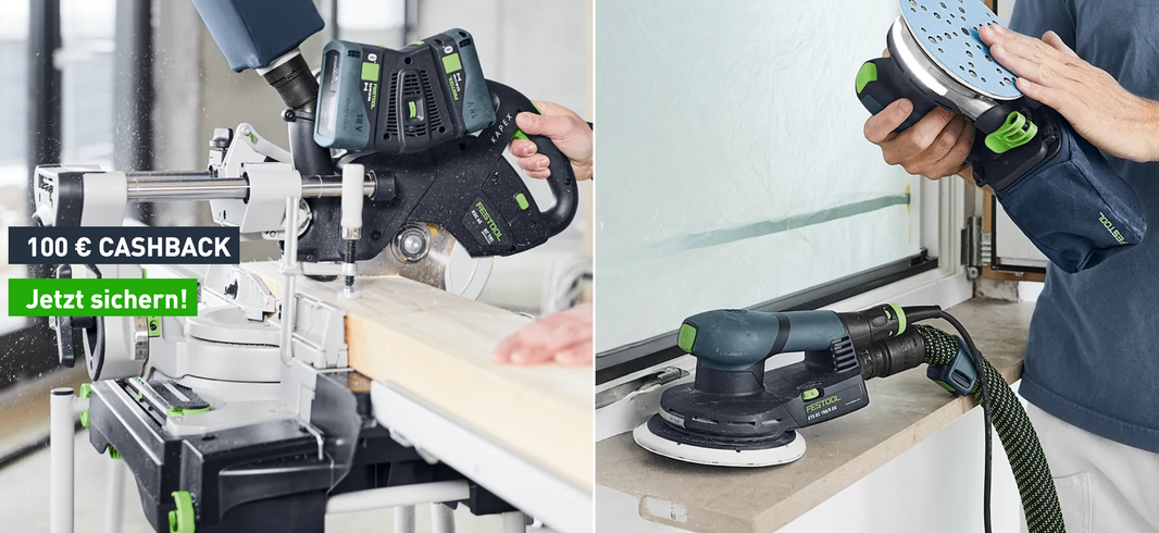 Festool Cashback Aktion 2025 – Feiere 100 Jahre Festool und erhalte 10 ...