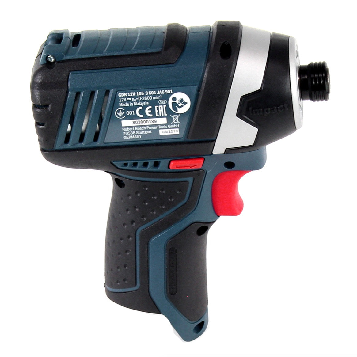 Bosch GDR 12V-105 Cordless Impact Driver + 2x Batteries GBA 12 V 3.0 A ...