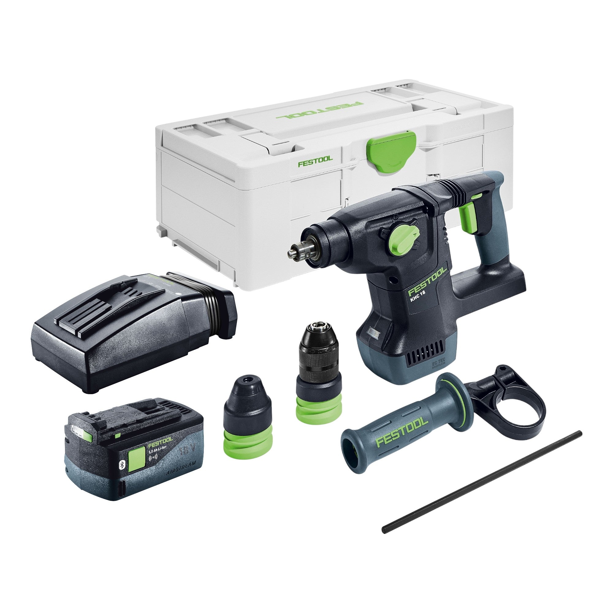 Festool KHC 18 EB-Basic cordless combi hammer 18 V 2.6 J SDS-Plus Brus ...