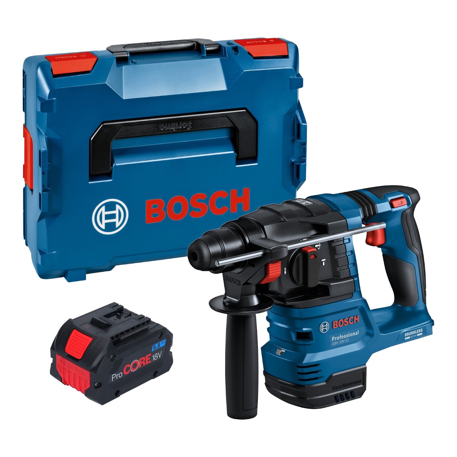 Bosch GBH 18V-22 Professional Akku Bohrhammer 18 V 1,9 J SDS Plus Brus ...