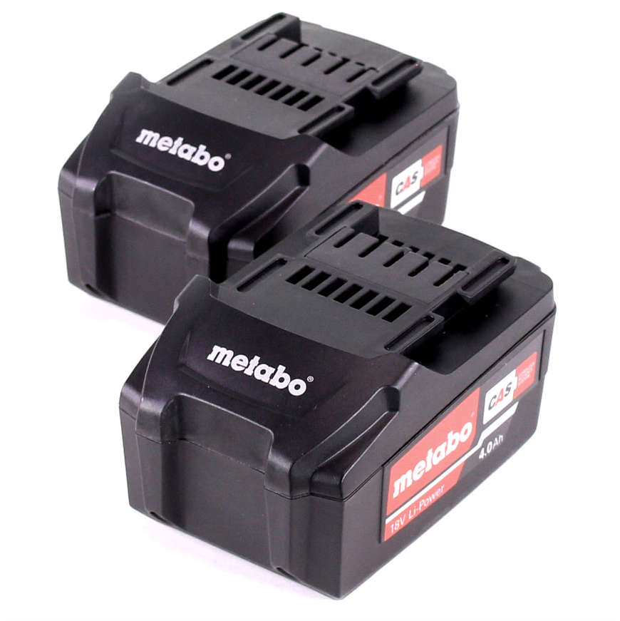 Metabo battery set 2x Li-Power battery pack 18 V 4.0 Ah CAS Li-Ion bat ...