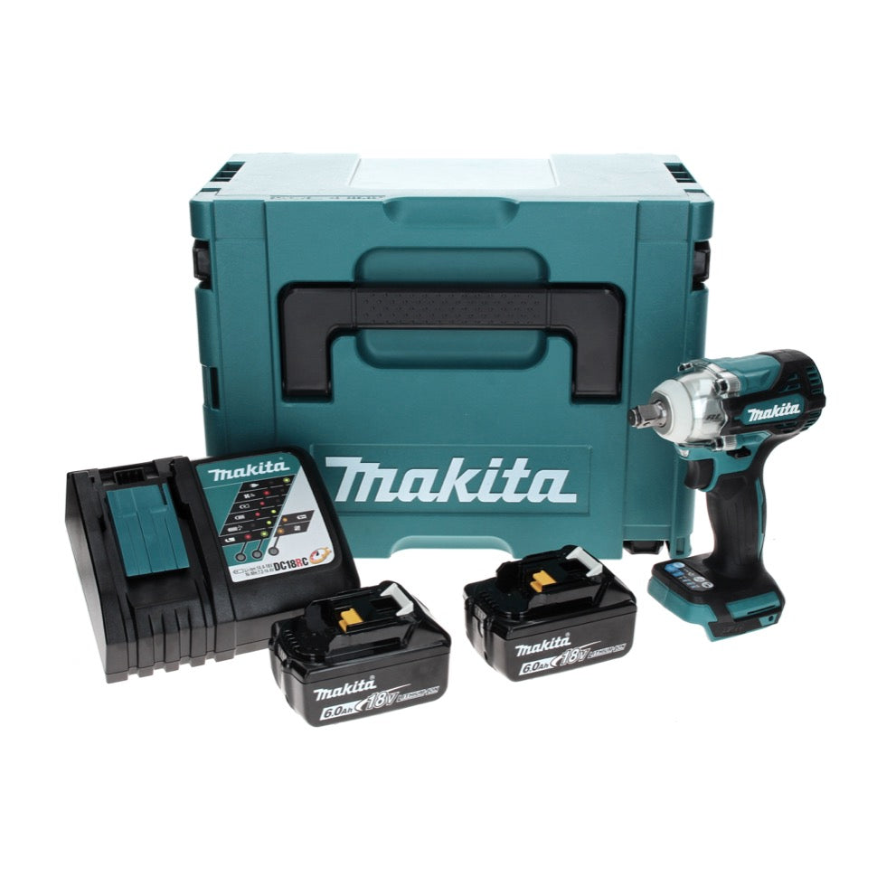 Makita DTW 300 RGJ cordless impact wrench 18 V 330 Nm 1/2" brushless ...