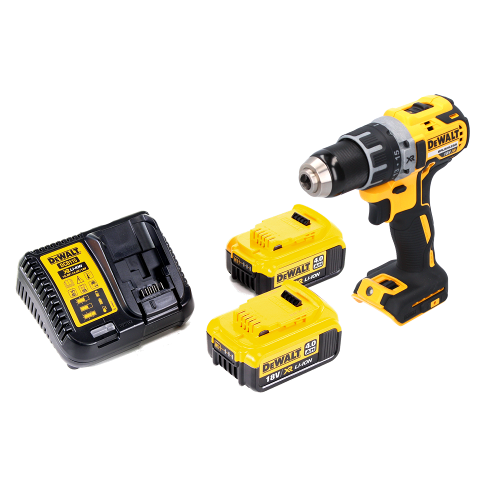 DeWalt DCD 791 M2 cordless drill driver 18 V 70 Nm brushless + 2x 4.0 ...