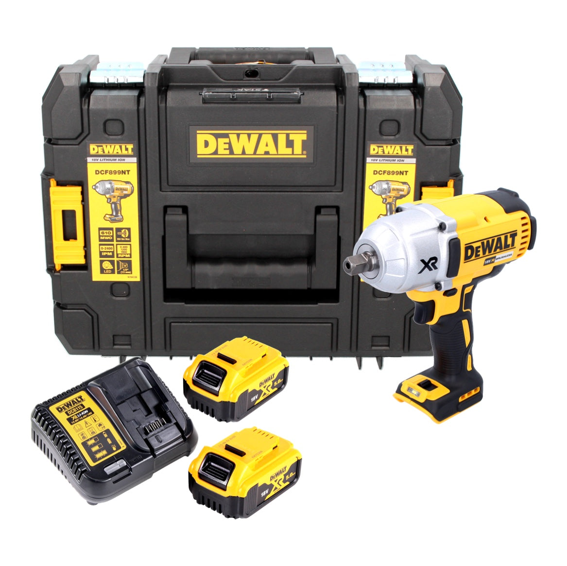 DeWALT DCF 899 P2 Llave de impacto a batería XR 18V en maletín TSTAK ...